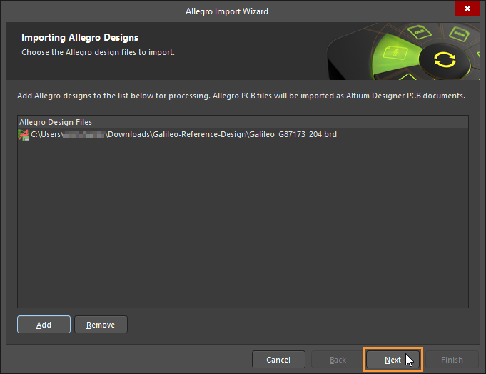 KB: Import Allegro files to Altium | Knowledge Base Technical Documentation