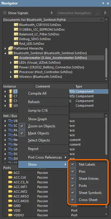 Browsing a Design using the Navigator Panel in Altium Designer | Altium ...