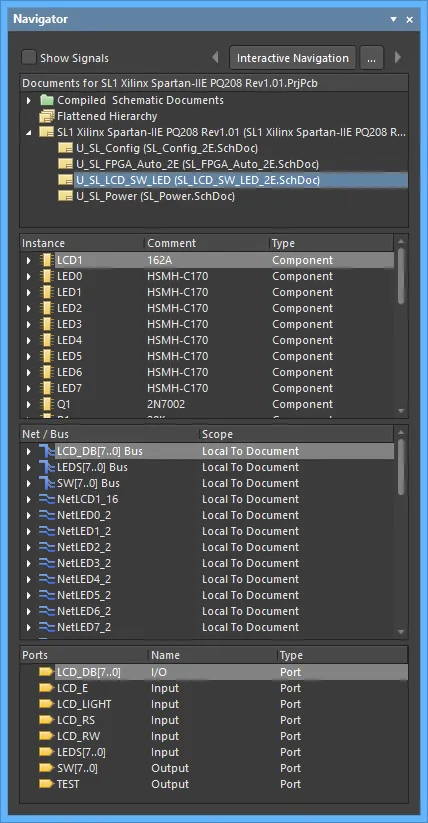 Browsing a Design using the Navigator Panel in Altium Designer | Altium ...