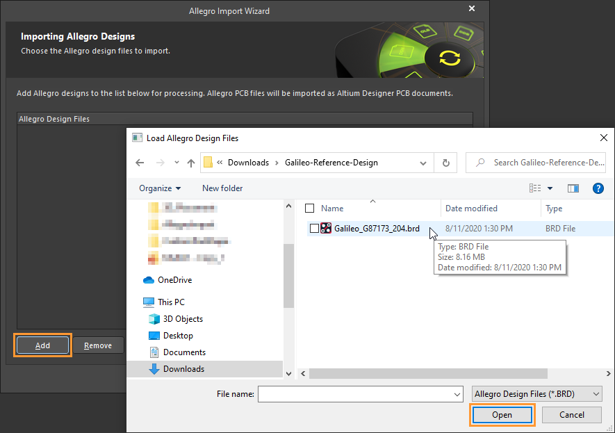 KB: Import Allegro files to Altium | Knowledge Base Technical Documentation