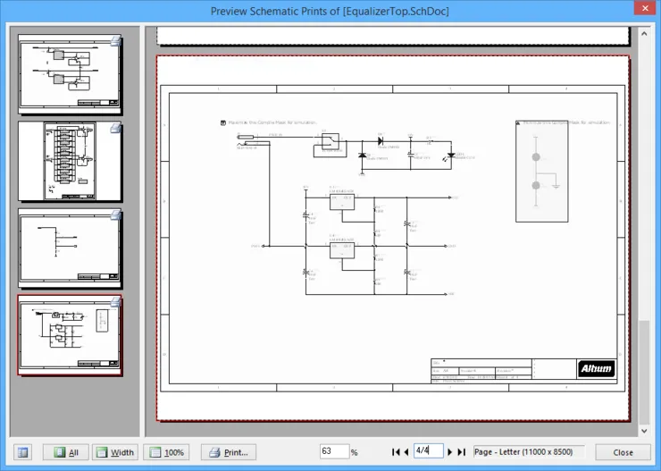 Print Preview | Altium CircuitStudio Technical Documentation